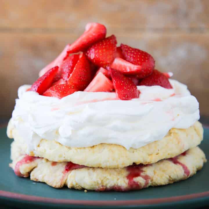 Classic Strawberry Shortcake with Whipped Cream - Lindsey Farr