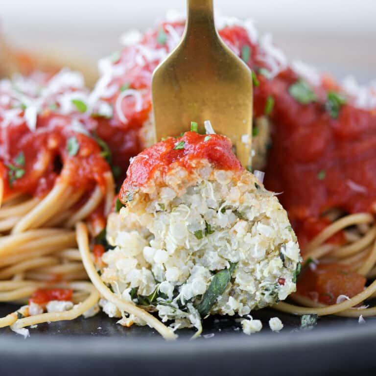 Quinoa Vegetarian Meatballs (Gluten-Free Option) - Chef Lindsey Farr