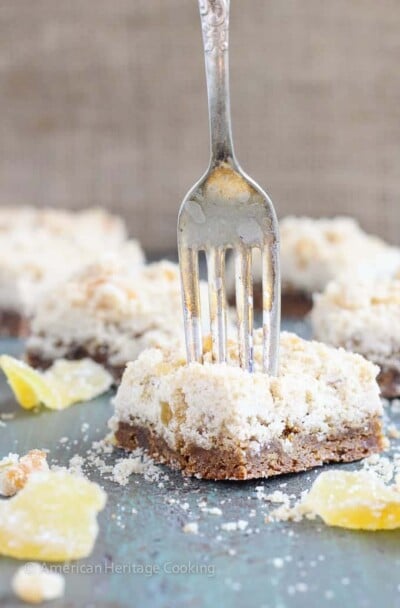 Chewy Ginger Bars - Chef Lindsey Farr
