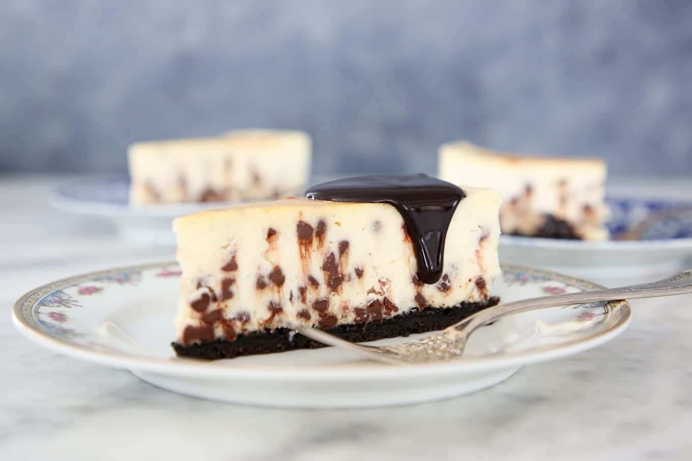 Chocolate Chip Cheesecake Recipe - Chef Lindsey Farr