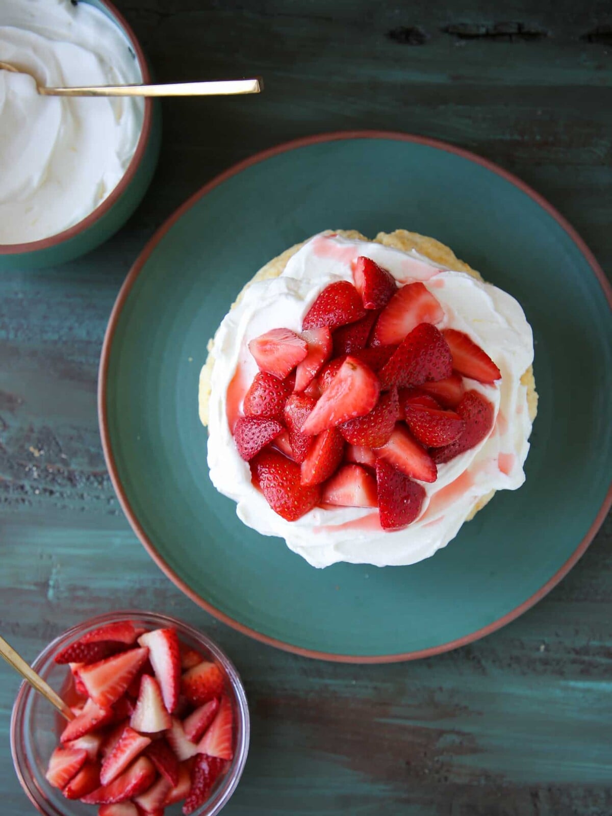 Classic Strawberry Shortcake with Whipped Cream - Lindsey Farr