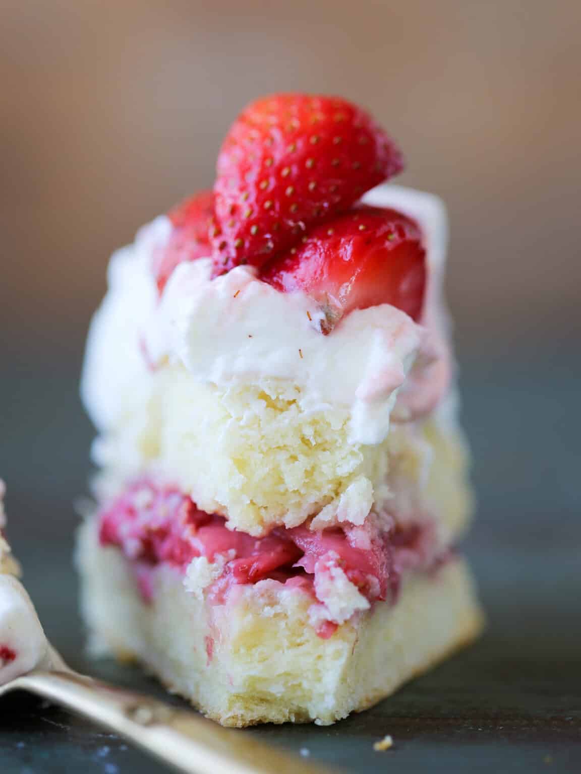 Classic Strawberry Shortcake with Whipped Cream - Lindsey Farr