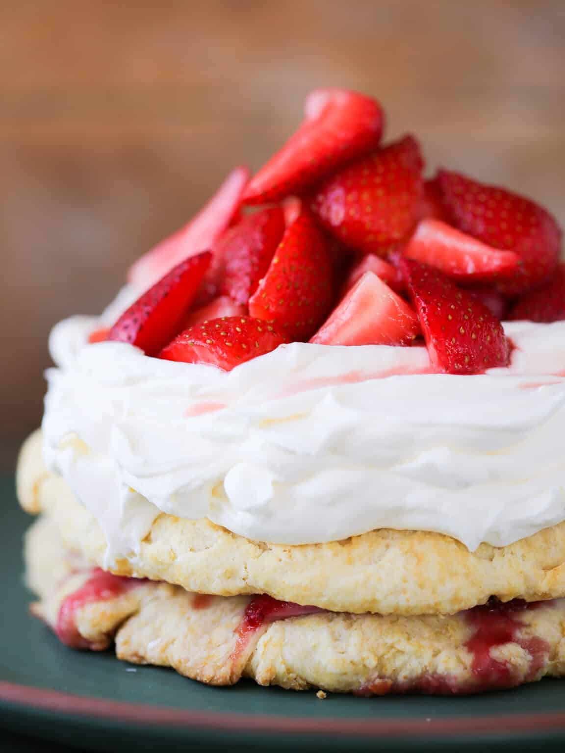 Classic Strawberry Shortcake with Whipped Cream - Lindsey Farr