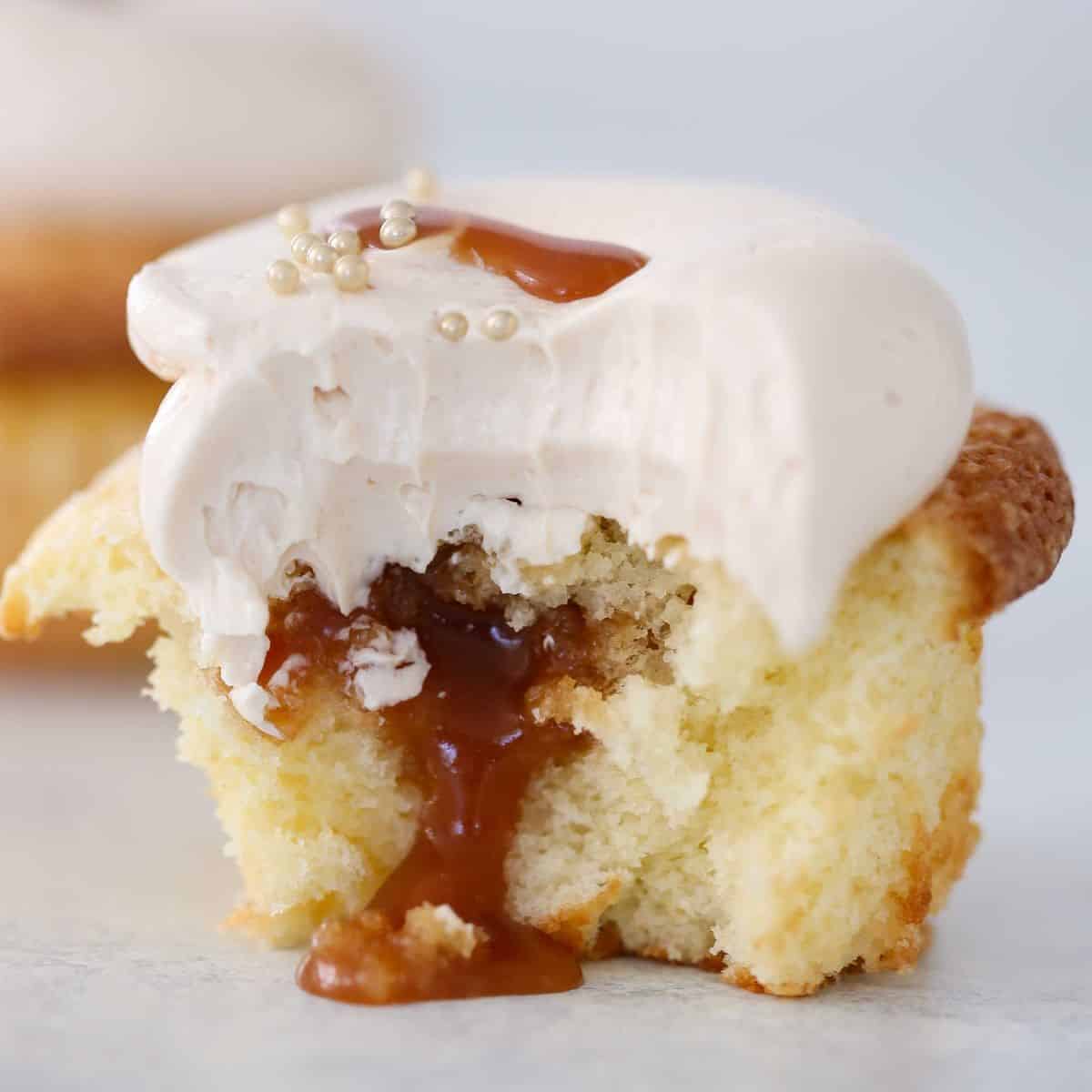 Caramel Cupcakes - Chef Lindsey Farr