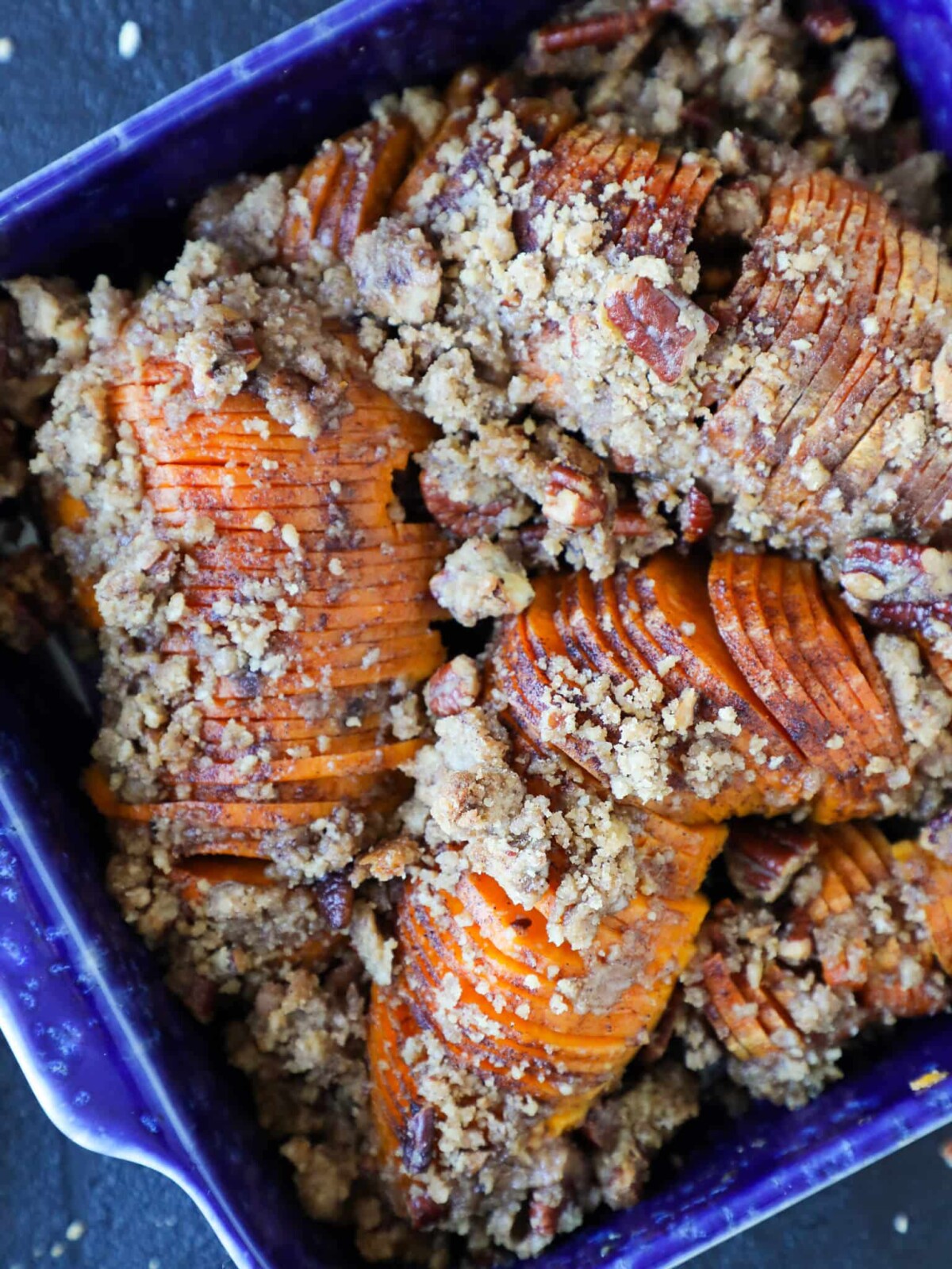 Hasselback Sweet Potato Casserole - Chef Lindsey Farr