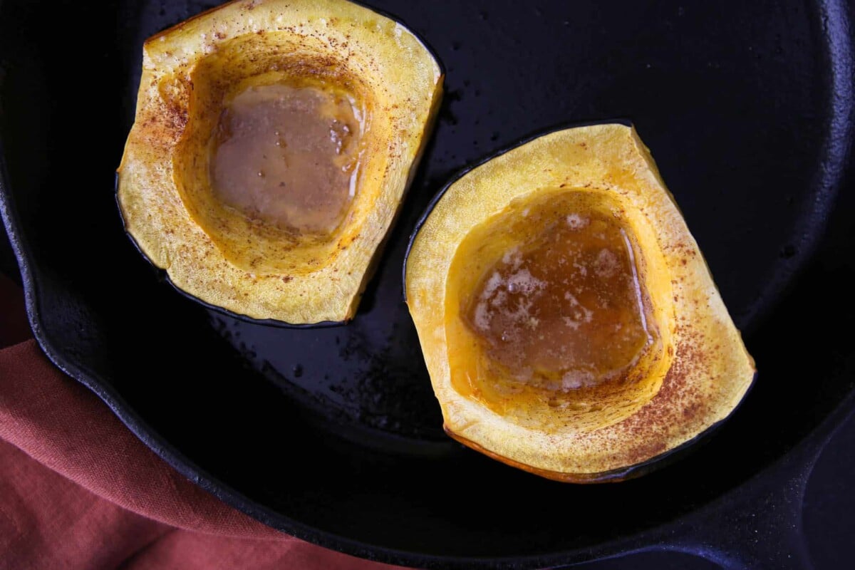 Baked Acorn Squash Halves Chef Lindsey Farr