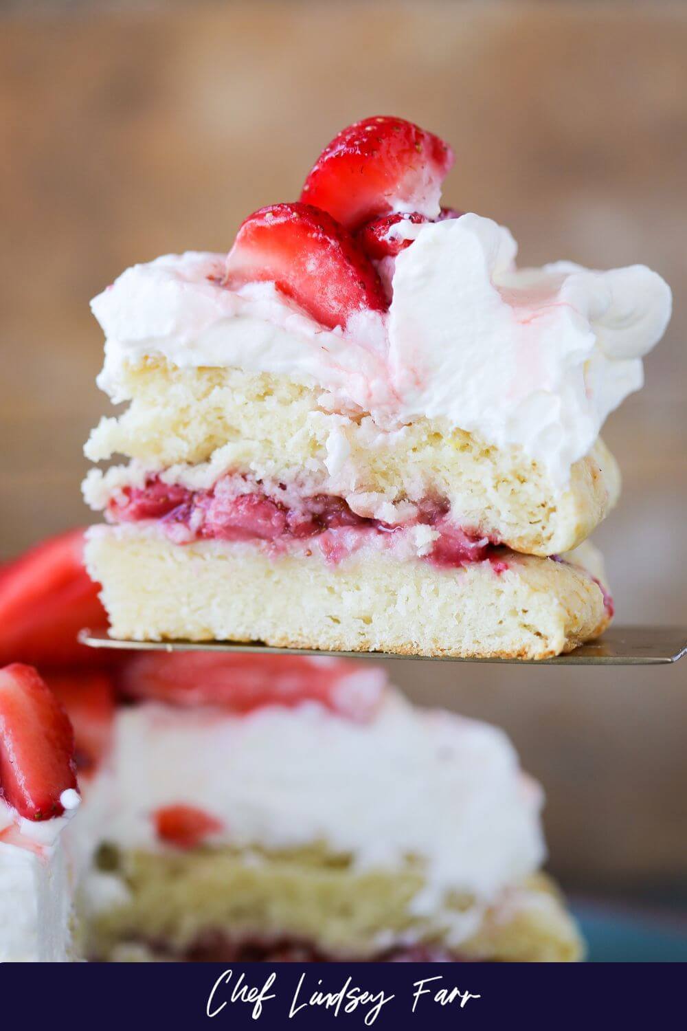 Classic Strawberry Shortcake with Whipped Cream - Lindsey Farr