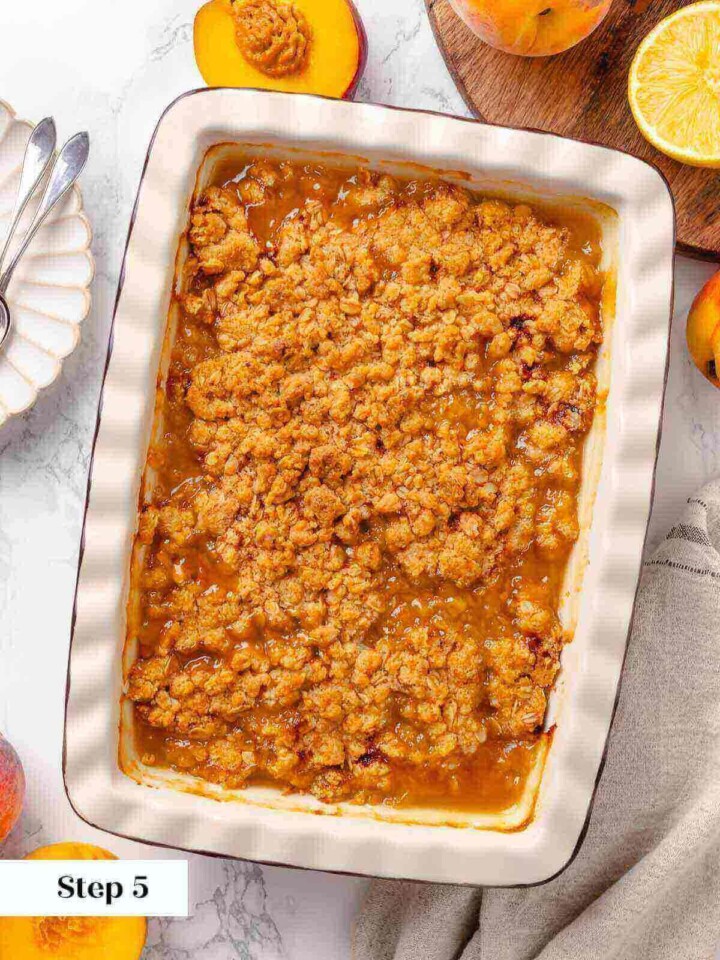 Peach Crisp Recipe - Chef Lindsey Farr