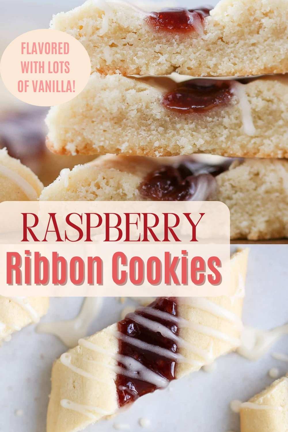 Raspberry Ribbon Cookies - Chef Lindsey Farr