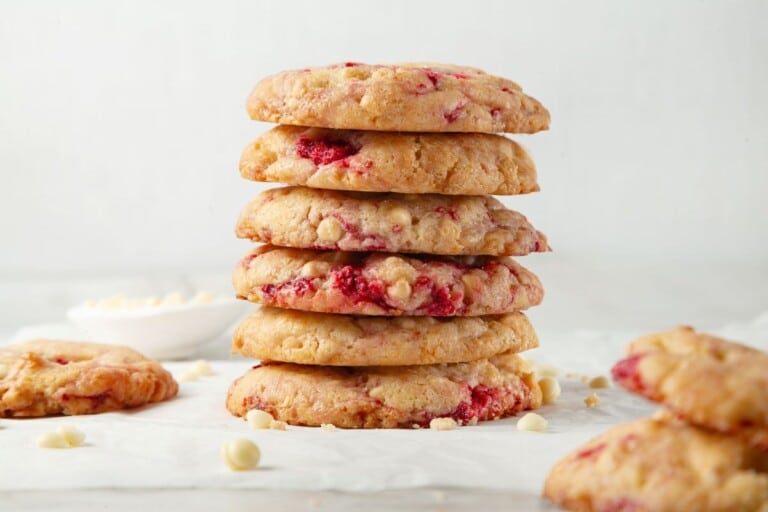 White Chocolate Raspberry Cookies - Chef Lindsey Farr